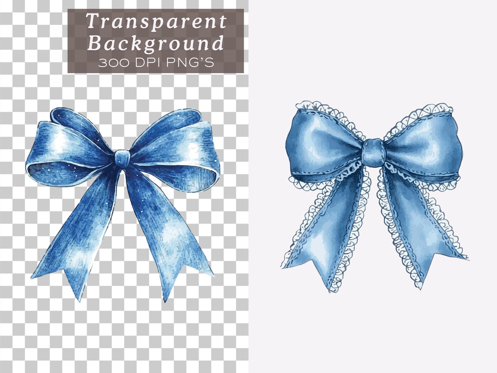 Blue Bow Clipart Blue Ribbon Clipart Coquette Bow Clipart Coquette ...