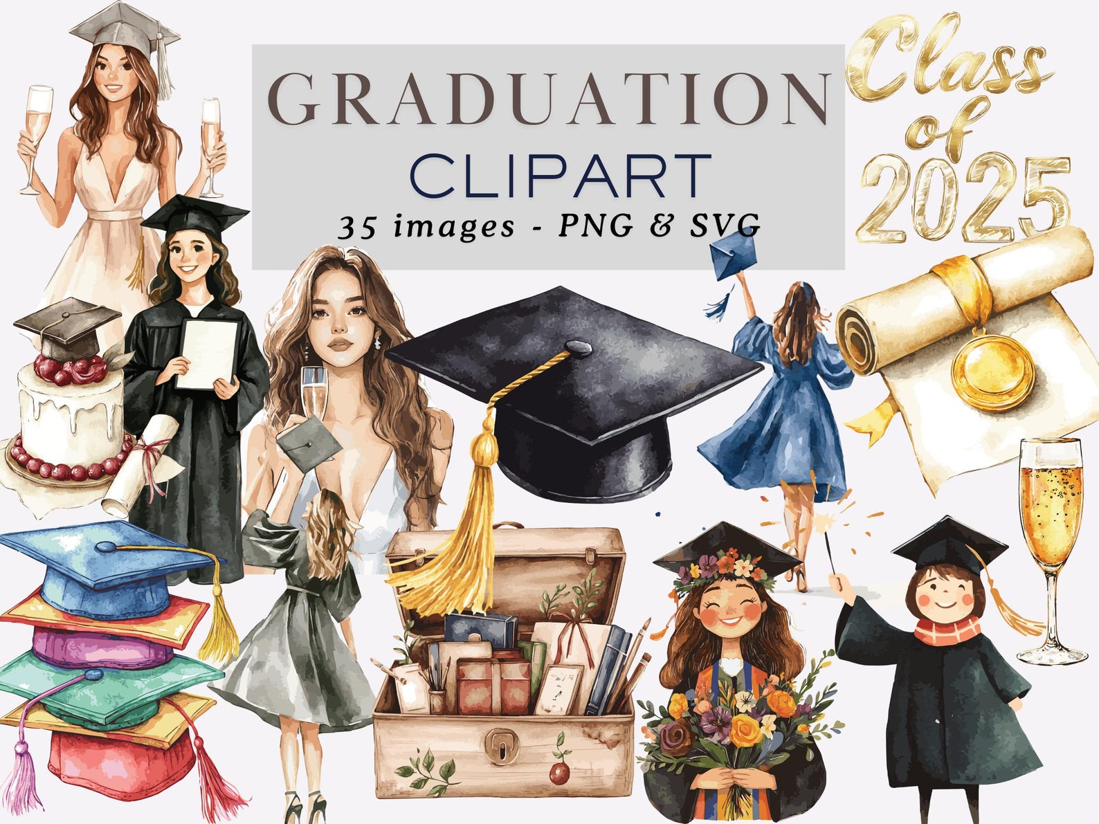 Graduation Clipart Graduation Graphics Graduation Illustrations ...