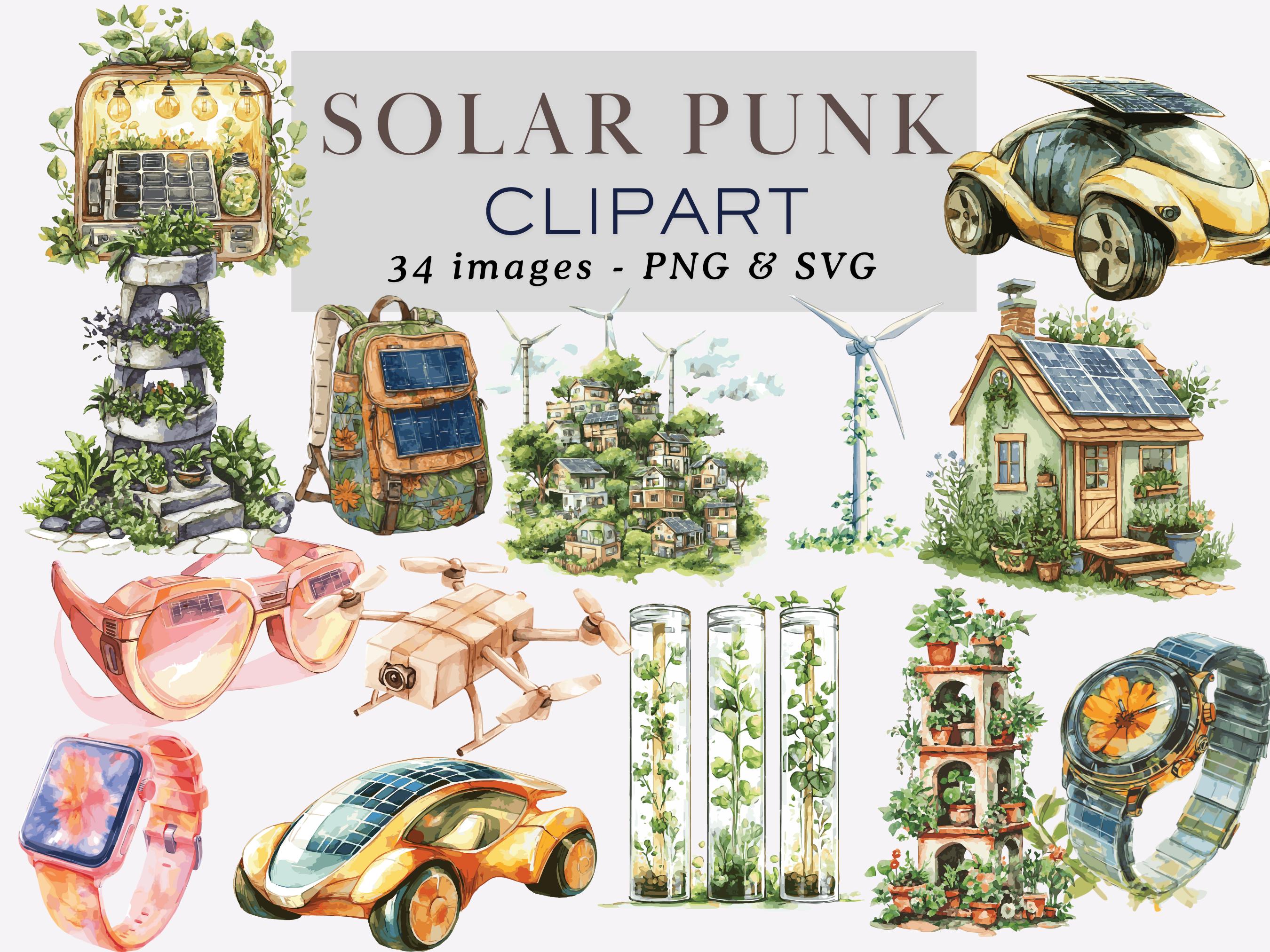 Solarpunk Clipart Terrafuture Clipart Futuristic Clipart Future Clipart ...