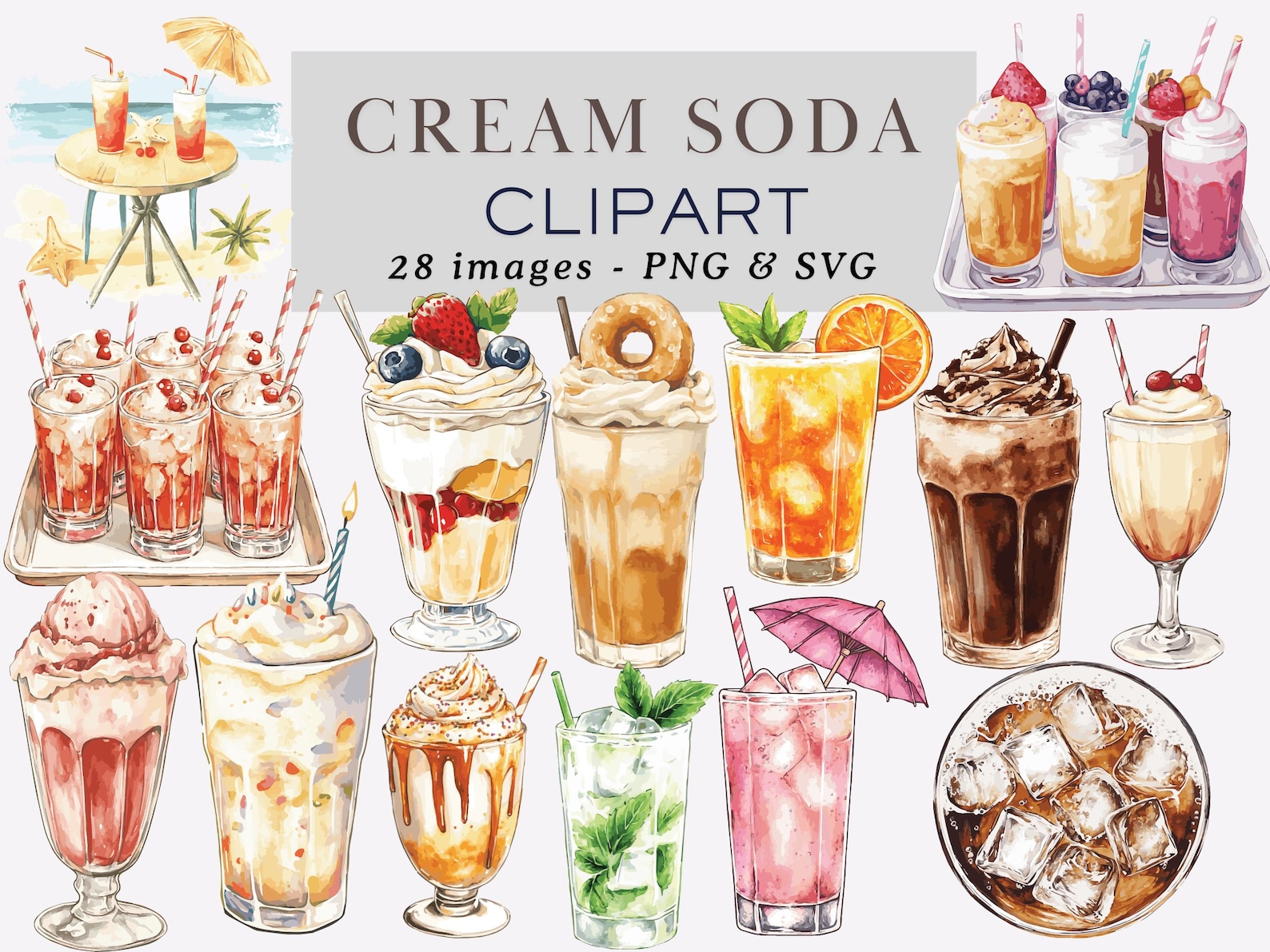 Cream Soda Clipart Float Clipart Drink Clipart Ice Cream Soda Clipart ...