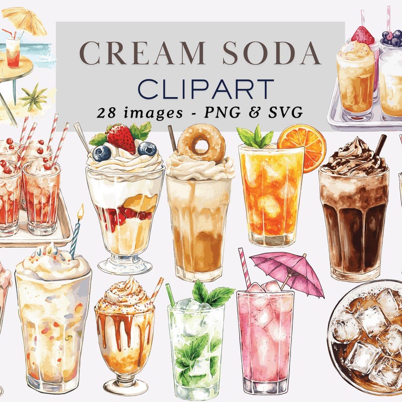 Dirty Soda Clipart - Etsy