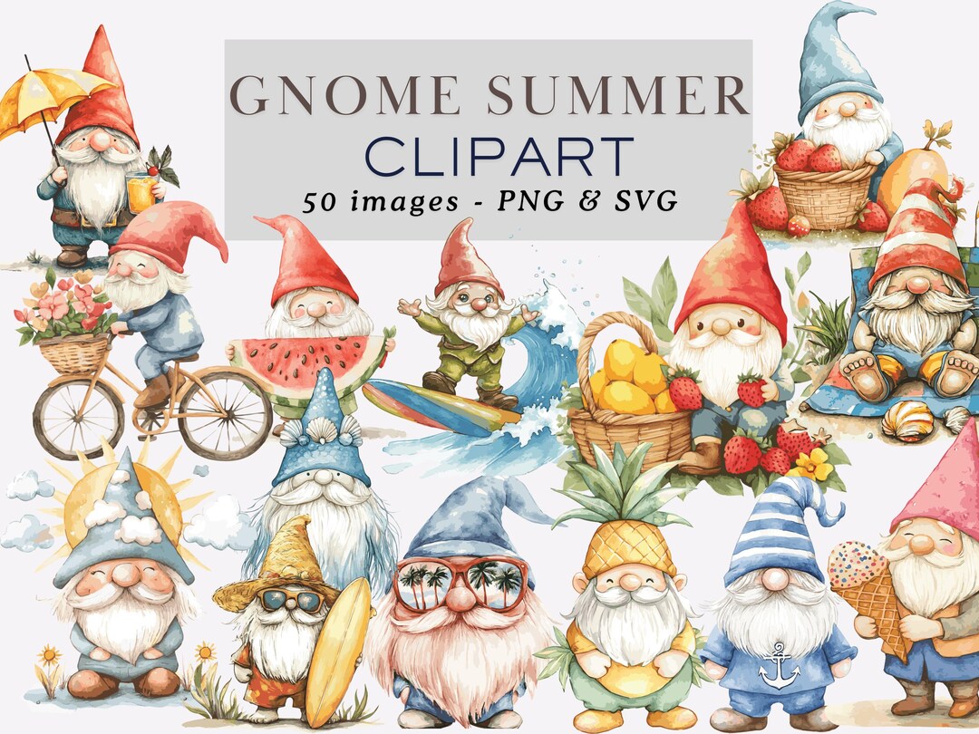 Gnome Summer Clipart Summer Gnome Clipart Gnome Png Summer Gnome ...