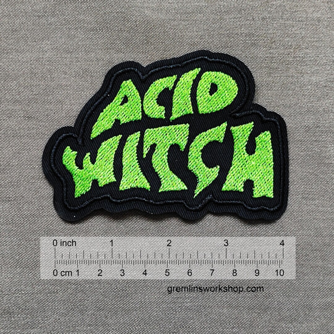 Acid Witch Band Patch Embroidered Psychedelic Metal, Doom Metal, Death ...