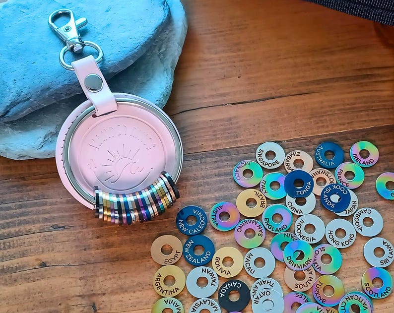 Custom Engraved Travel Tokens | Personalized Country Rings for ...