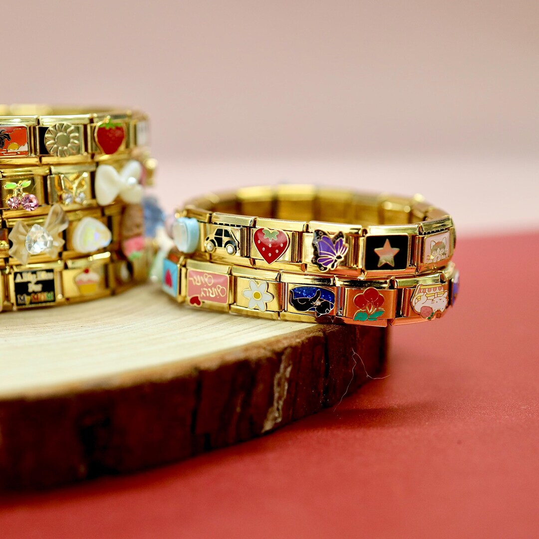 Design Together" Italian Bracelet Kit - Charms Included - Fun DIY ...