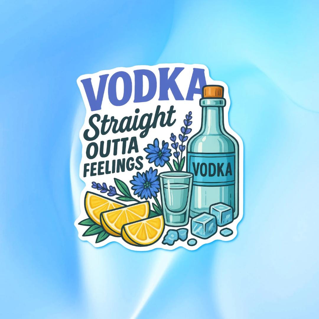 Vodka Vinyl Decal - Etsy