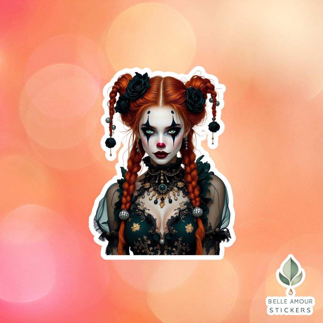 Victorian Gothic Harlequin Queen Vinyl Decal - Etsy