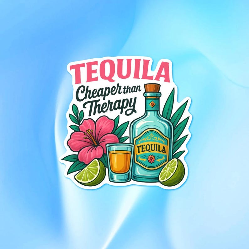 Tequila Vinyl Decal - Etsy