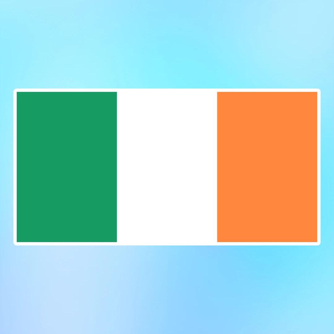 Flag of Ireland Vinyl Decal 4in - Etsy