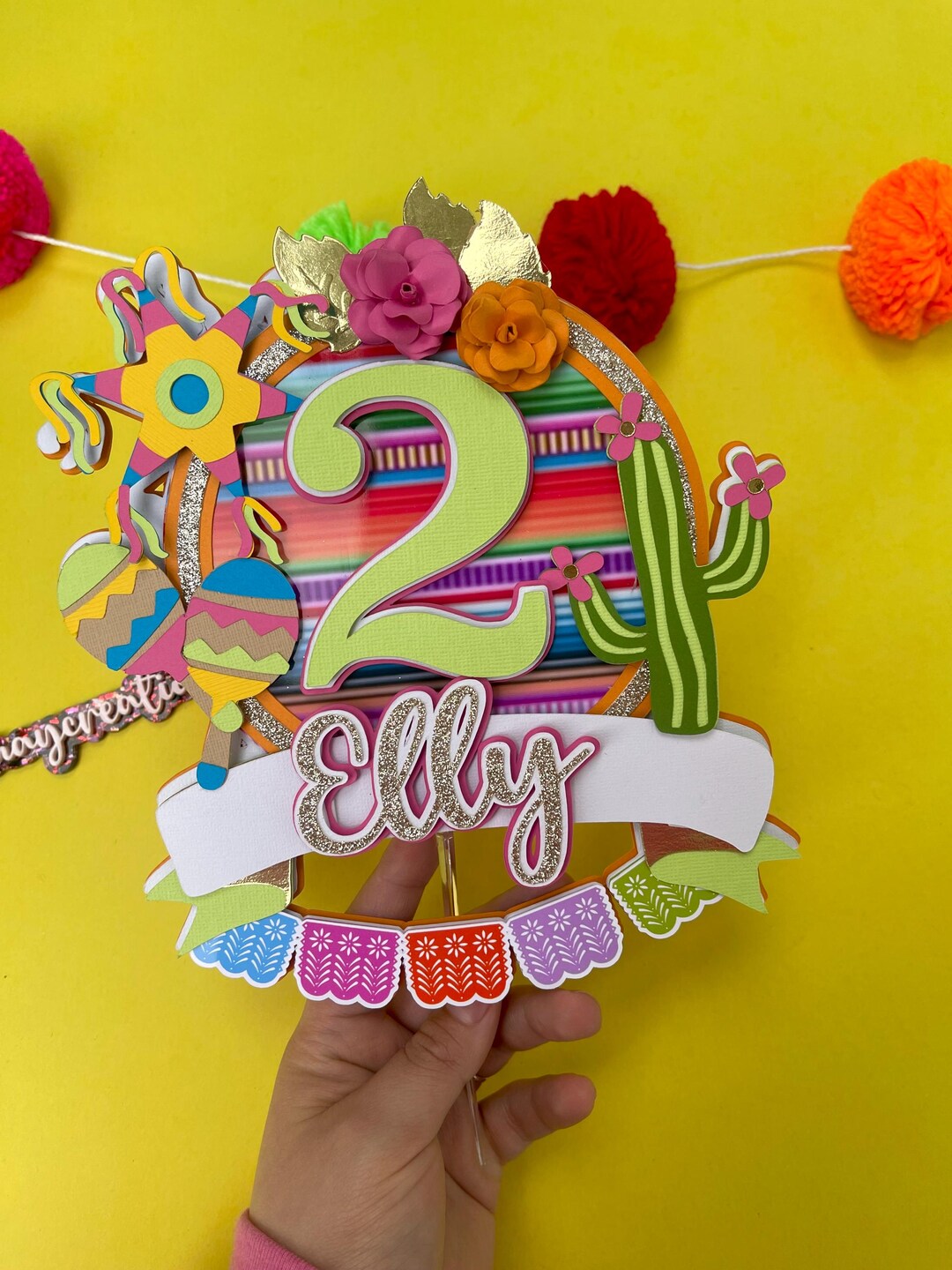 Mexican Fiesta Topper,taco Twosaday Party, Mexican Cake Topper,mexican ...
