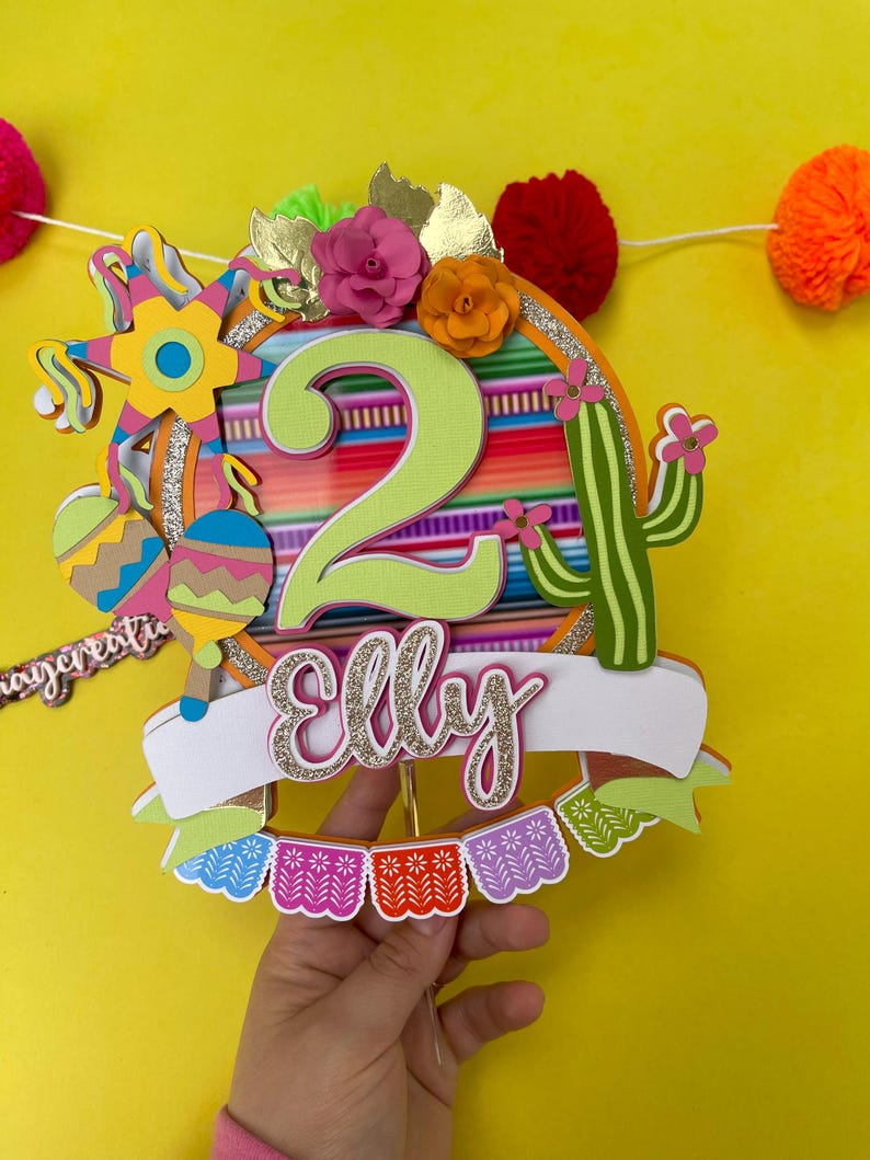 Mexican Fiesta Topper,taco Twosaday Party, Mexican Cake Topper,mexican ...