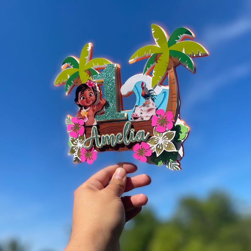 Moana Cake Topper - Etsy