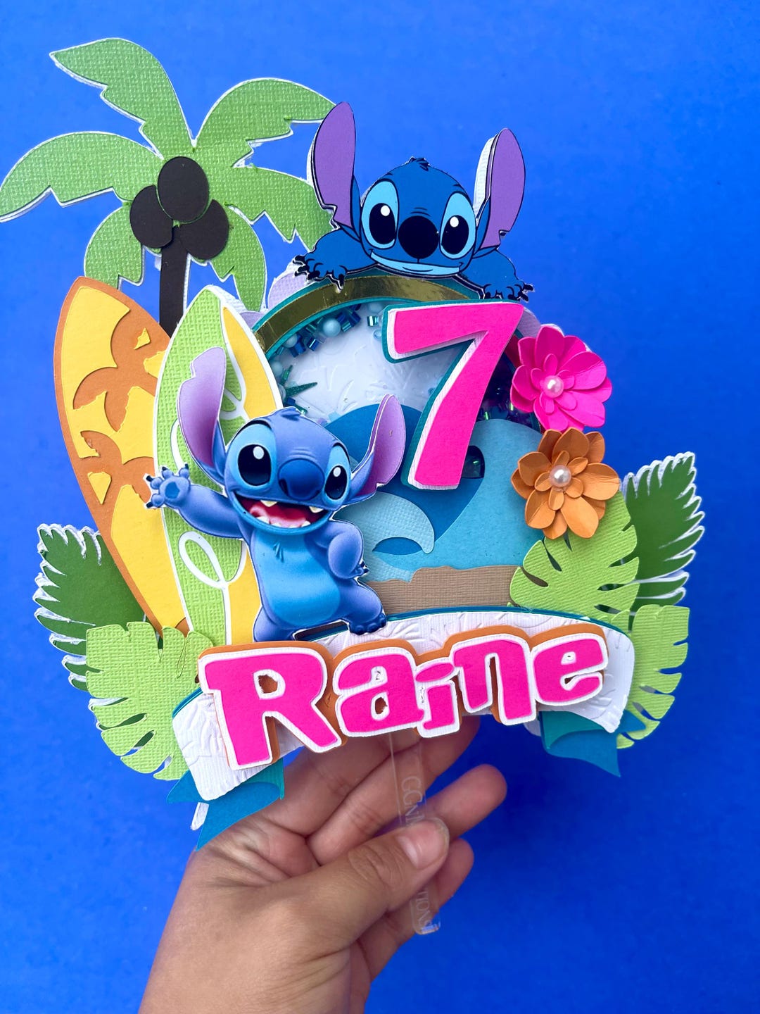 Stick Cake Topper, Stitch Party Decor, Stitch Party Decor, Stitch ...