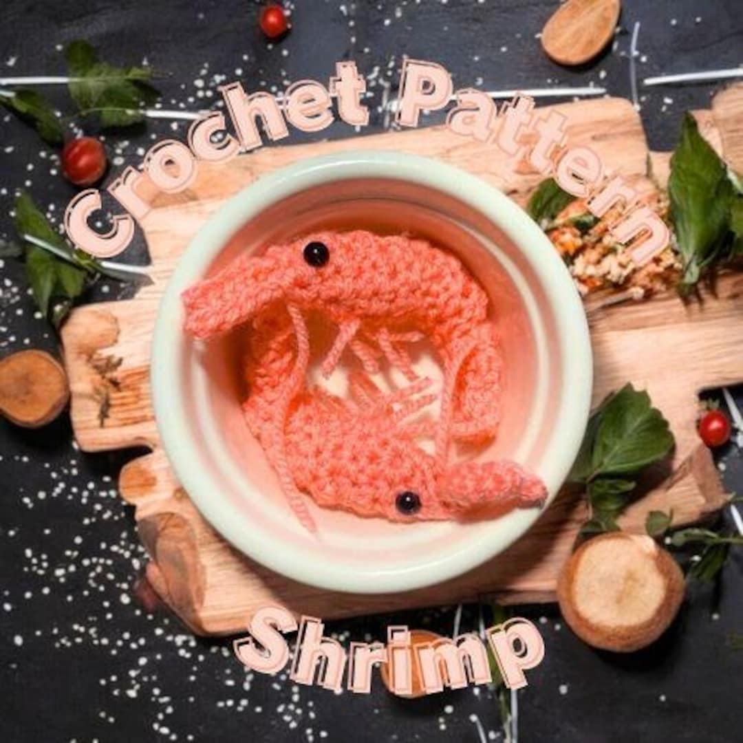 Shrimp Crochet Pattern PDF English | Amigurumi Plush Sea Animasl ...