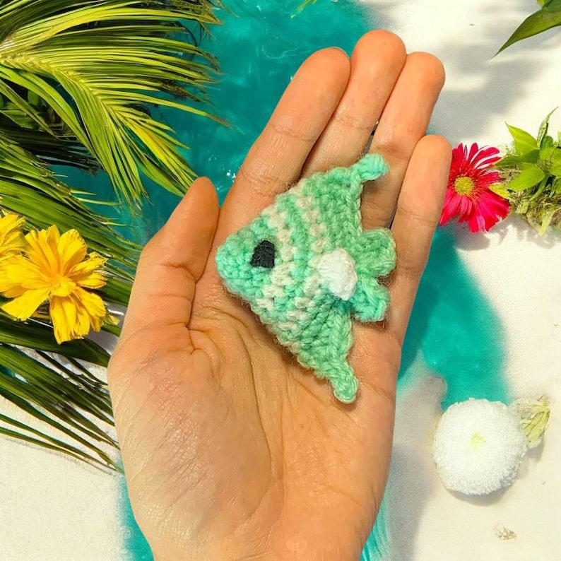 Cute Fish Crochet Pattern PDF English | Crochet Sea Animals Plush DIY ...