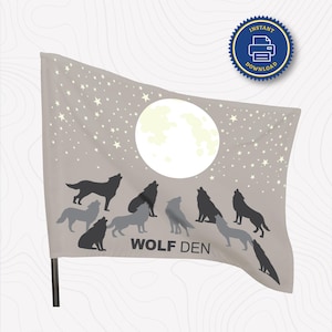 Scout Wolf Flag - Etsy