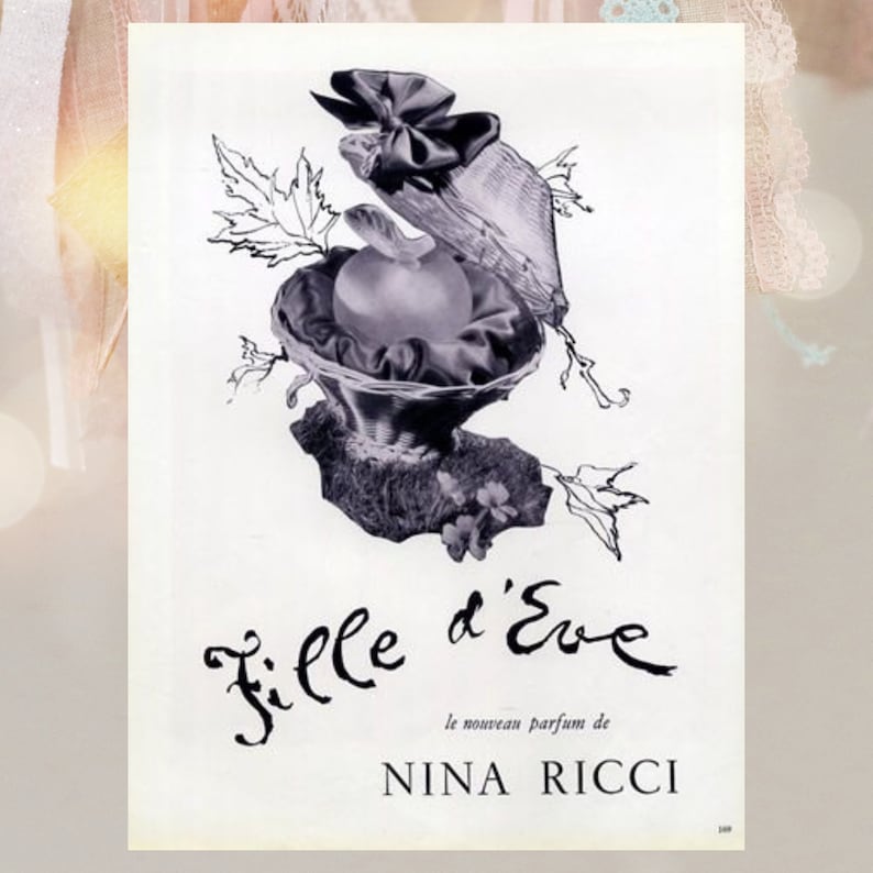 Vintage Signed Lalique Crystal Nina Ricci Perfume Bottle, Frosted Glass ...