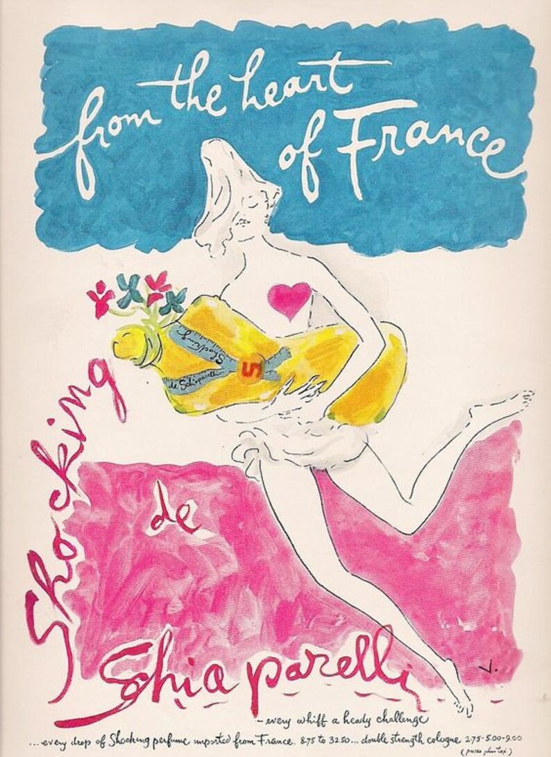 Vintage Schiaparelli Shocking Perfume Bottle Pair, Original Version ...