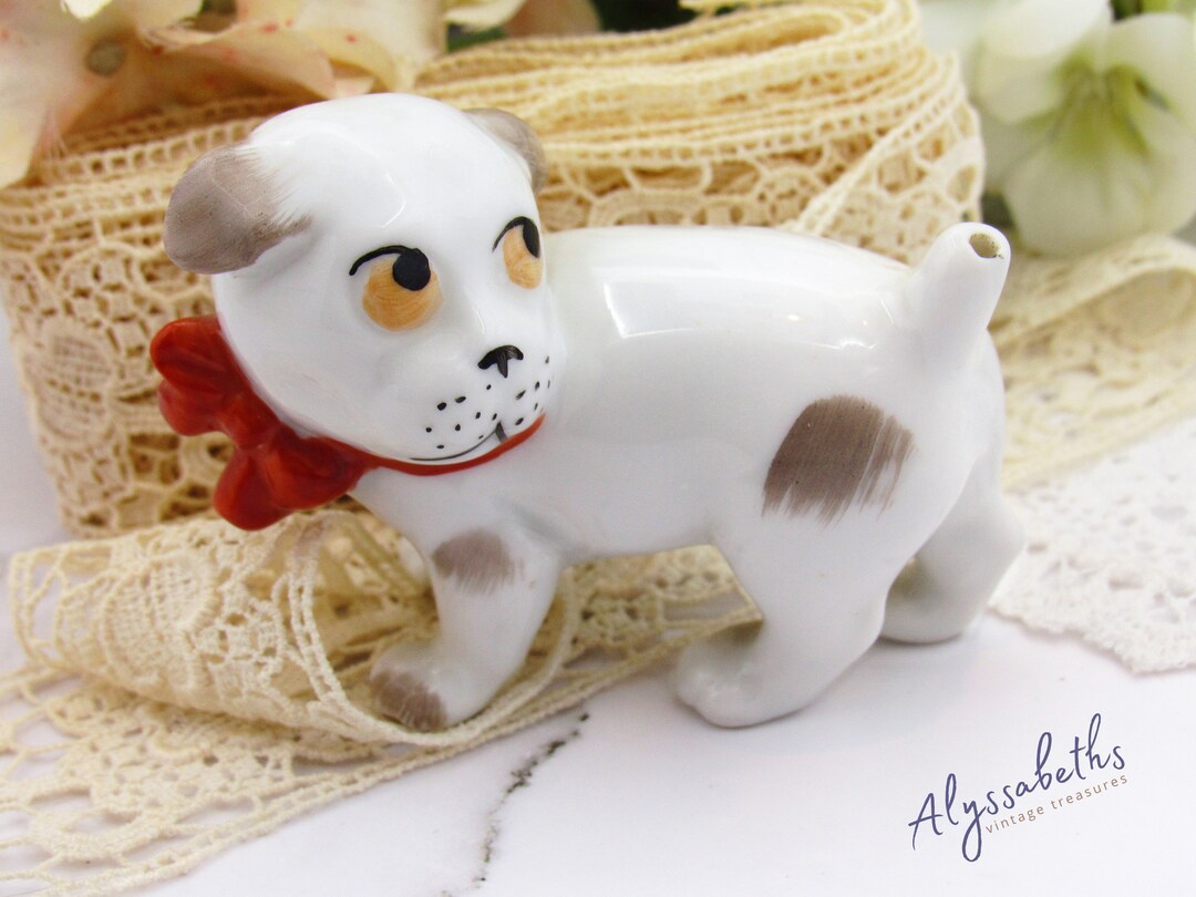 Vintage 1930s Porcelain Bonzo Dog Figurine Made by Pfeffer Gothe ...