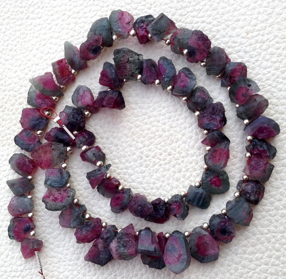 Brand New Amazing WATERMELON TOURMALINE Hammered Rock Nuggets - Etsy