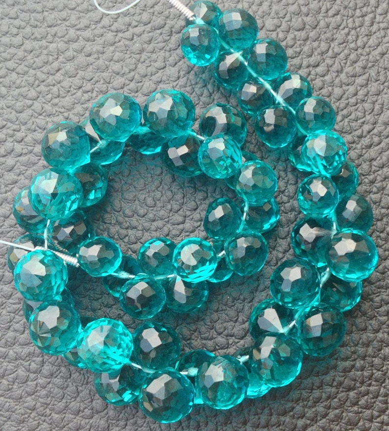 New Arrival 1/2 Strand PARAIBA BLUE Quartz Micro Faceted - Etsy