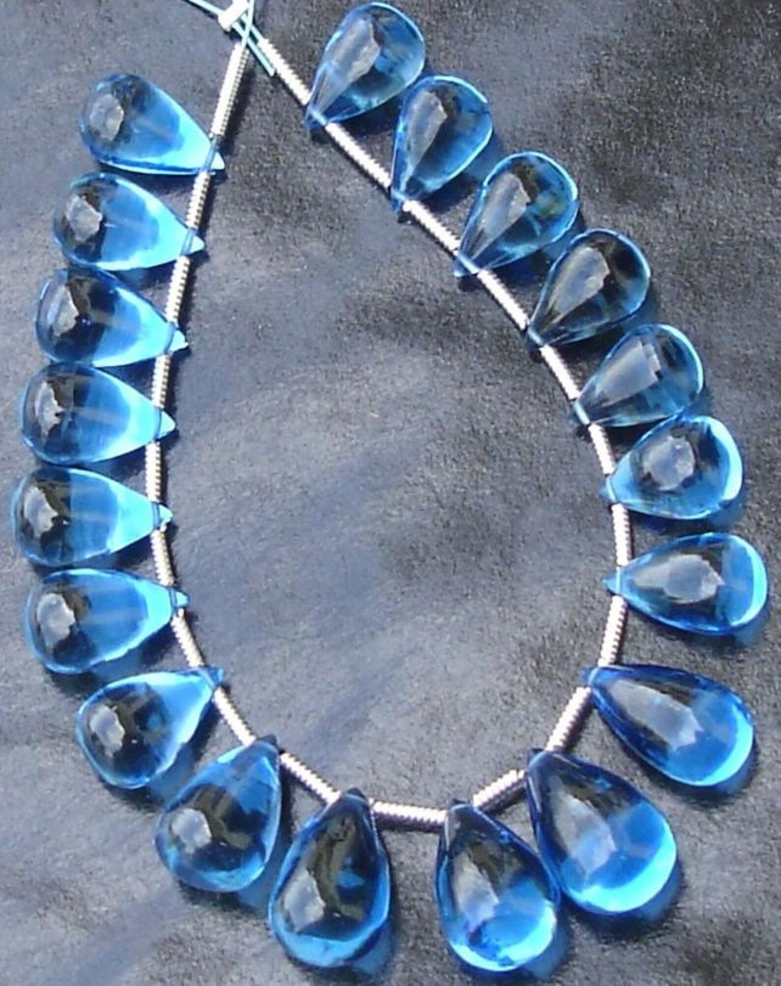 Royal Blue Quartz Truly Raregorgeous Smooth Drops Shape - Etsy