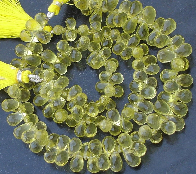 7 Inch Strand AAA Quality Green Lemon Quartz Micro Faceted - Etsy