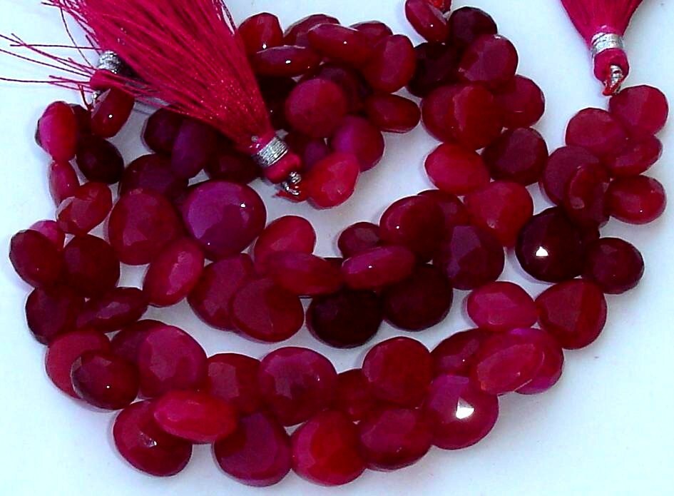New Stock 6 Inches Strand Rare DEEP RUBY Red Chalcedony - Etsy