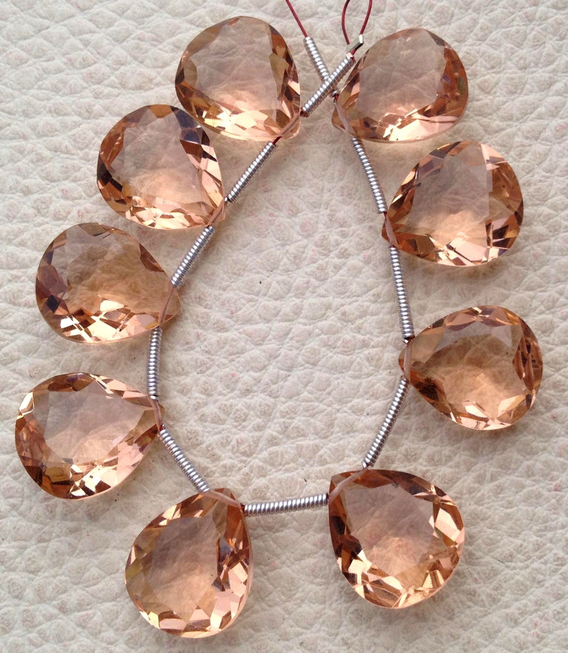 4 Matched Pairs Superb CHAMPAGNE QUARTZ New Cut Faceted Heart - Etsy