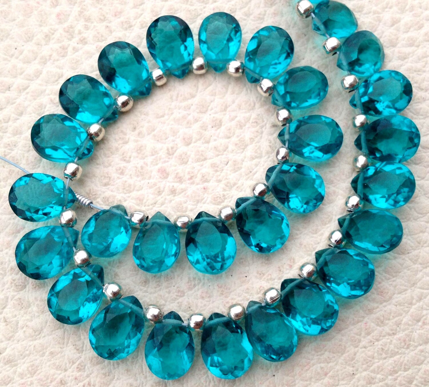 Brand New Full 6 Inch Strand PARAIBA BLUE QUARTZ Faceted Cut | Etsy