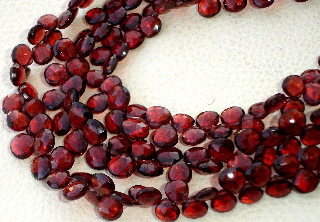 Full 8 Inch Strand, SUPERB Very- Very-finest AAA Quality, PYROPE Red ...