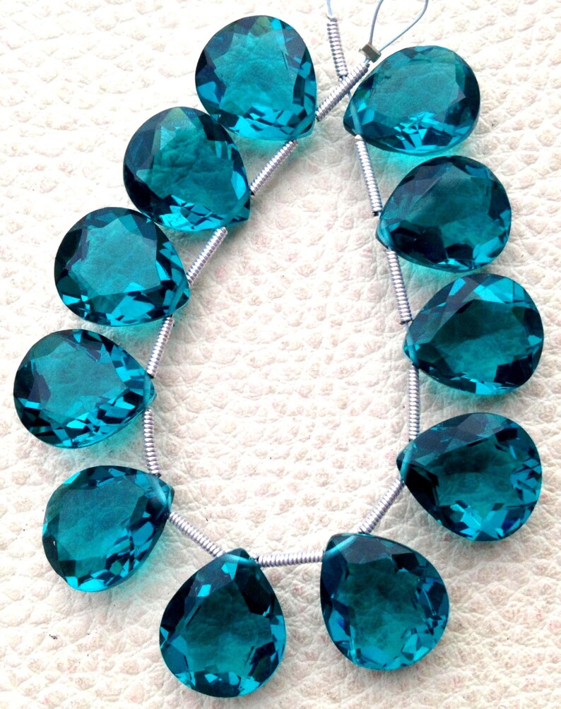 4 Matched Pairs Superb PARAIBA BLUE Quartz New Cut Faceted - Etsy
