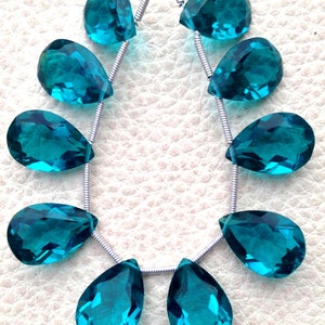 Brand New,4 Matched Pairs, Superb PARAIBA BLUE Quartz, New Cut Faceted ...