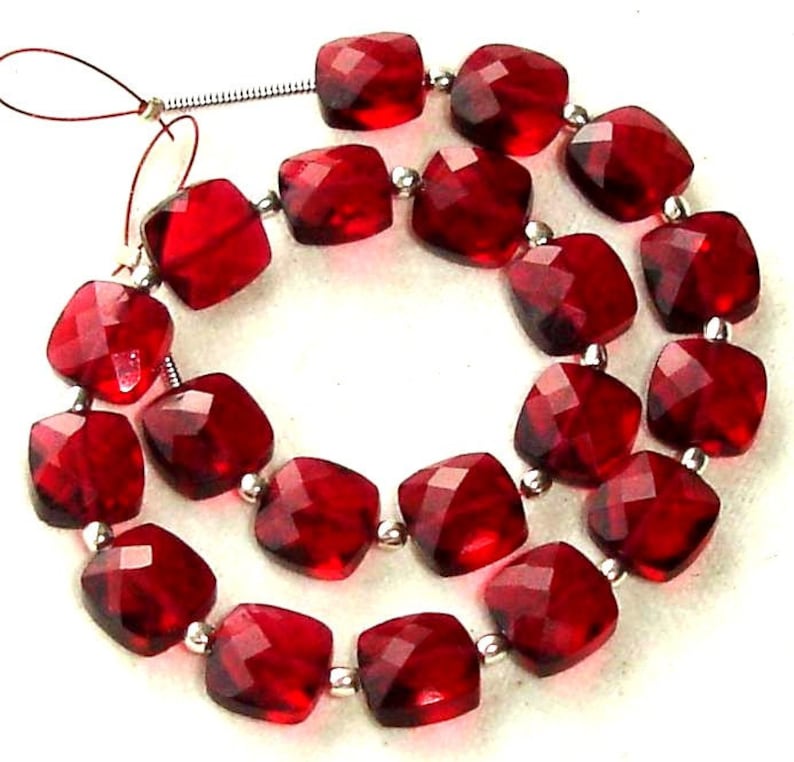 New Arrival8 Inch Long Strand RUBY RED QUARTZ Faceted - Etsy