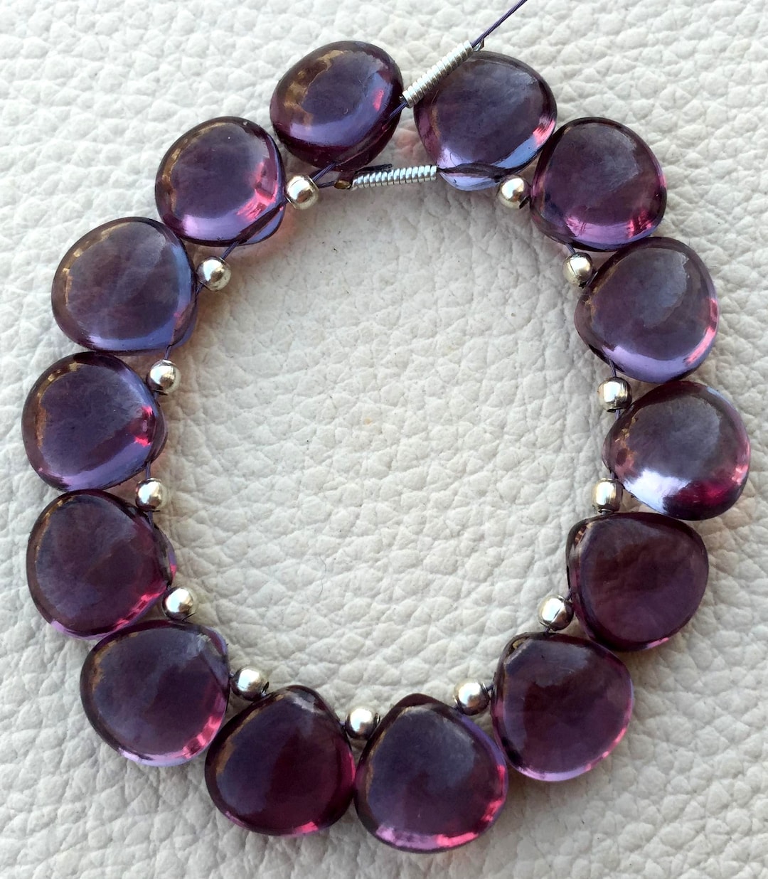 Brand New, 3 Matched Pairs, 10x10mm Long Aprx.alexandrite Quartz Smooth ...