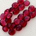 New Arrival, 1/2 Strand, RUBY RED QUARTZ Quartz Faceted Heart Shape ...