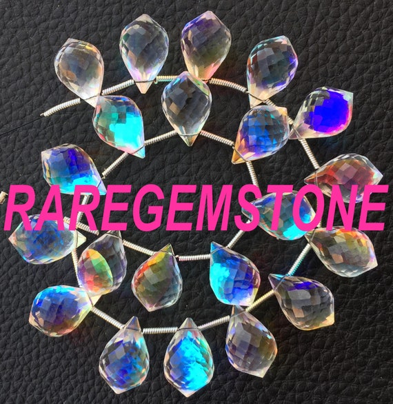 Brand New 5 Matched Paris FIRE RAINBOW Moonstone Quartz | Etsy