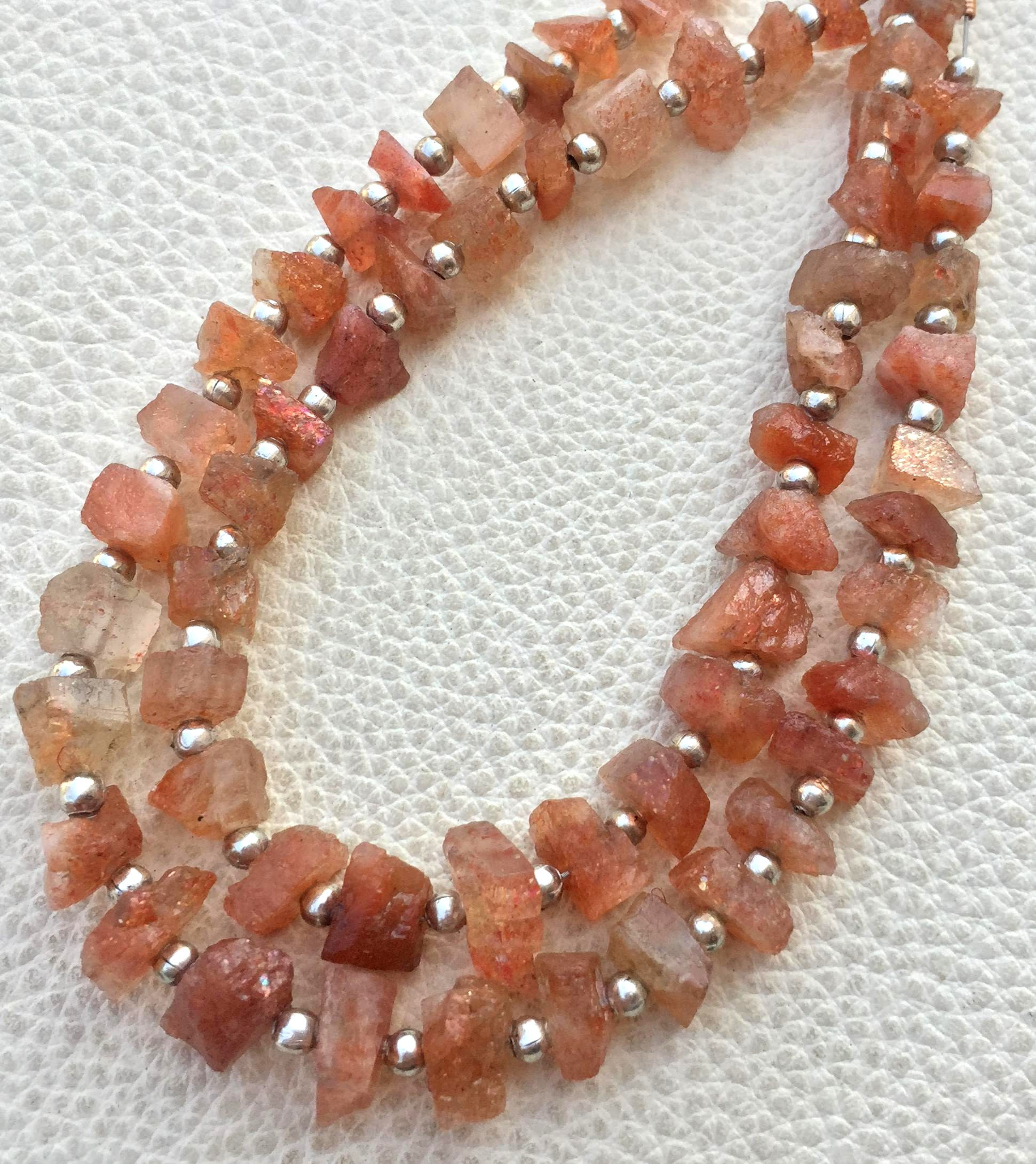 Brand Newnatural SUNSTONE Hammered Rock Nuggets Full Drilled | Etsy