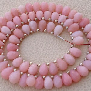 BRAND New, Gorgeous Rare PERUVIAN PINK Opal Faceted Drops Shape ...