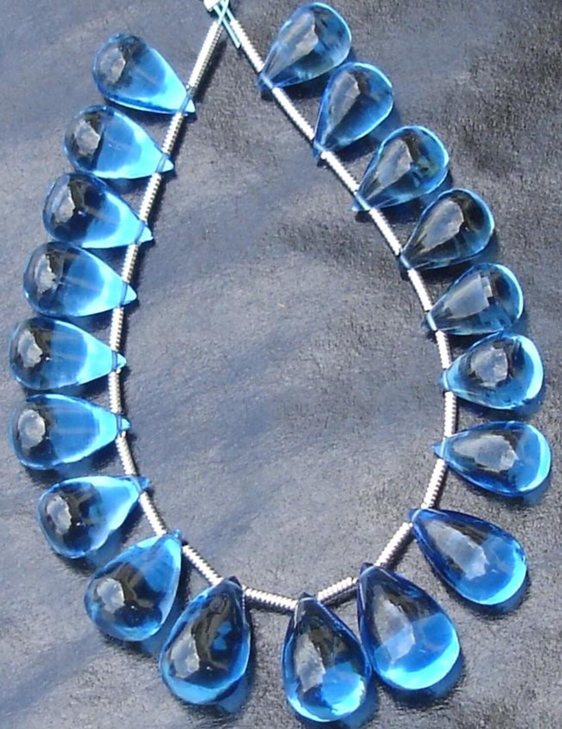 Royal Blue Quartz Truly Raregorgeous Smooth Drops Shape - Etsy