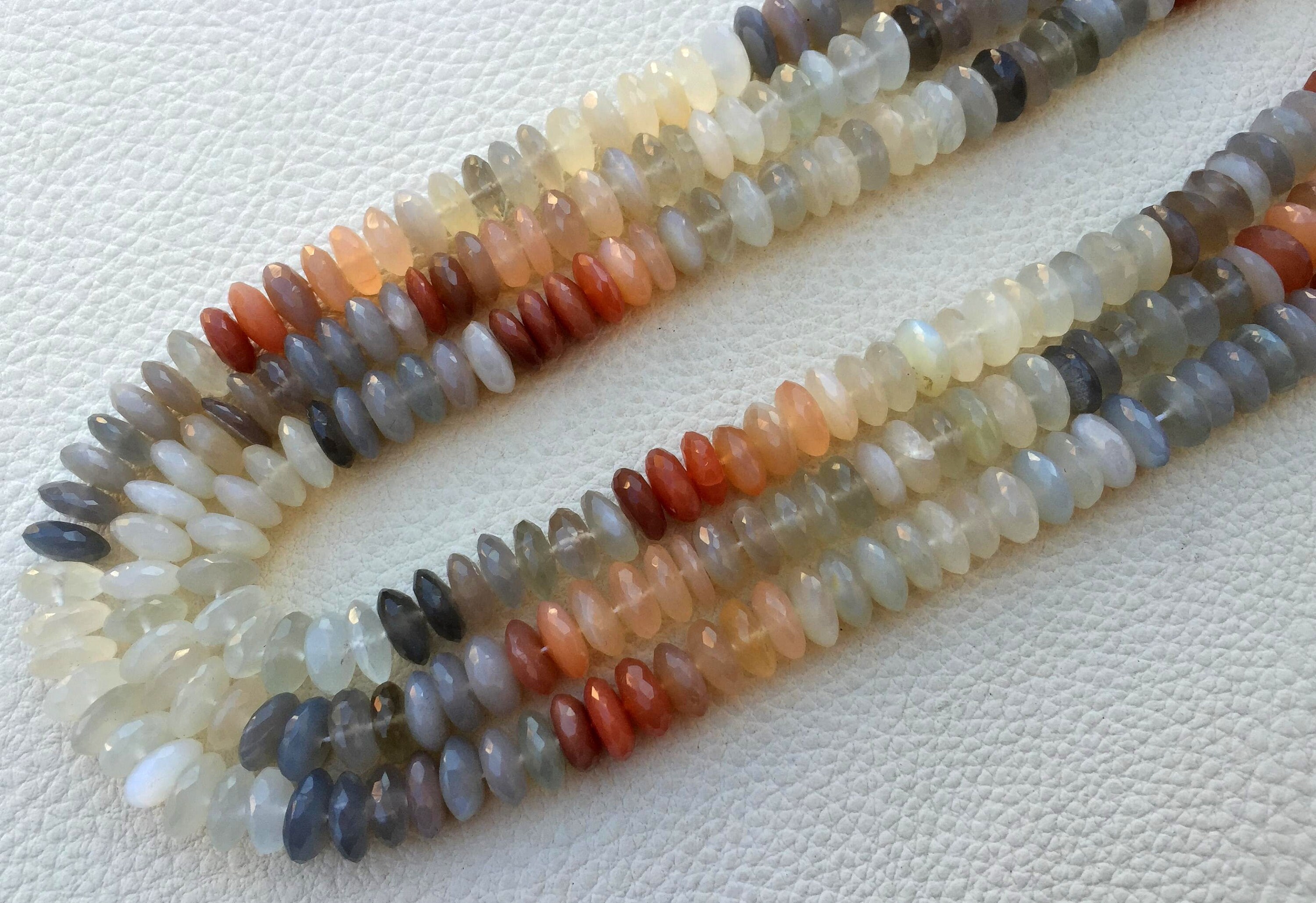 Brand New Full 8 Inchaaa Quality Natural Multi Moonstone - Etsy