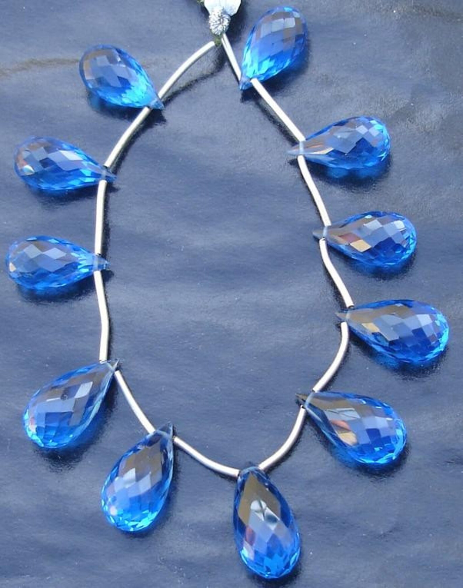 AAA Swiss Blue Quartz Micro Faceted Drops 5 Matched Pairs - Etsy
