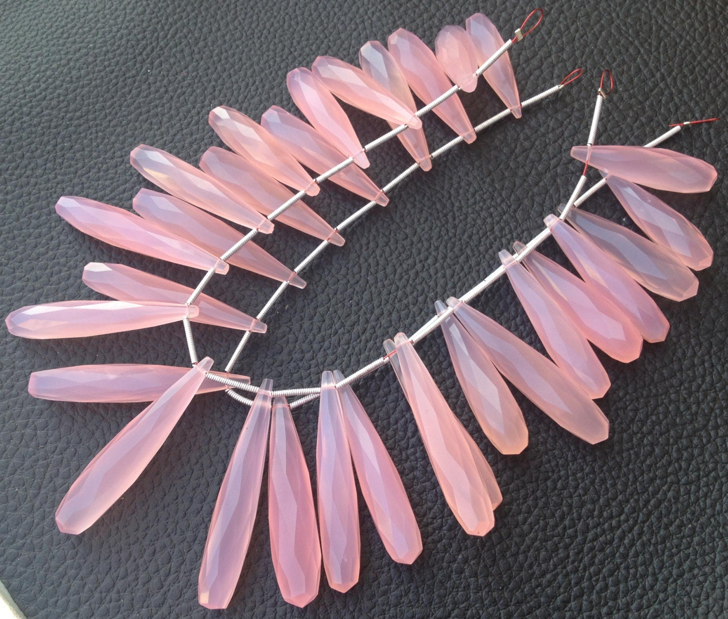 Brand New Full 10 Inch Long Strand 25-35mm Long ROSE PINK - Etsy