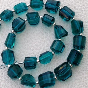 New Arrival, FULL Strand, PARAIBA BLUE Quartz Quartz Faceted Nuggets ...