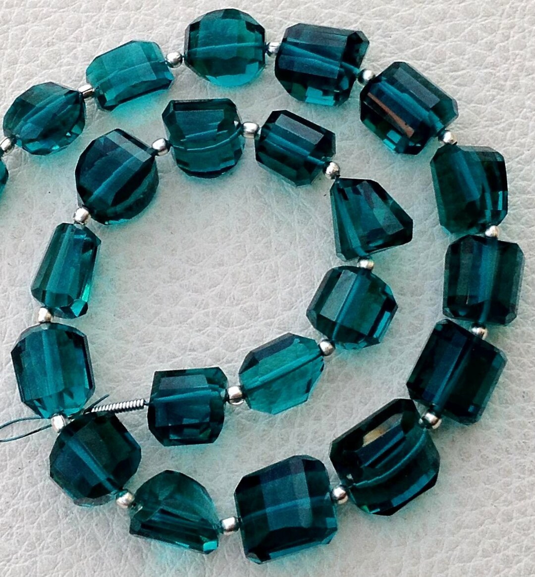 New Arrival, FULL Strand, PARAIBA BLUE Quartz Quartz Faceted Nuggets ...