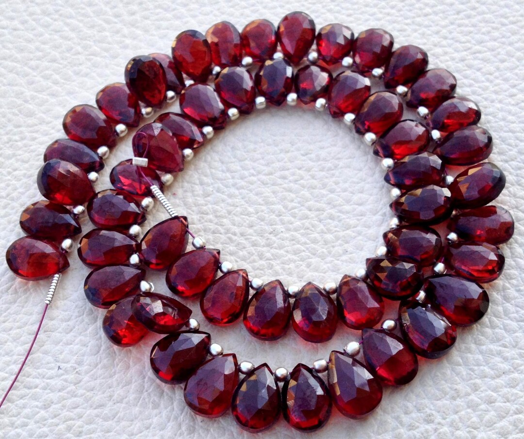 Brand New, 4 Matched Pairs,pyrope Red Garnet Faceted Pear Shape ...
