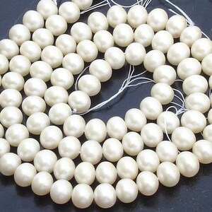 10mm Round, 1/2 Strand,truly Rare Natural Fresh Water Pearl Smooth ...