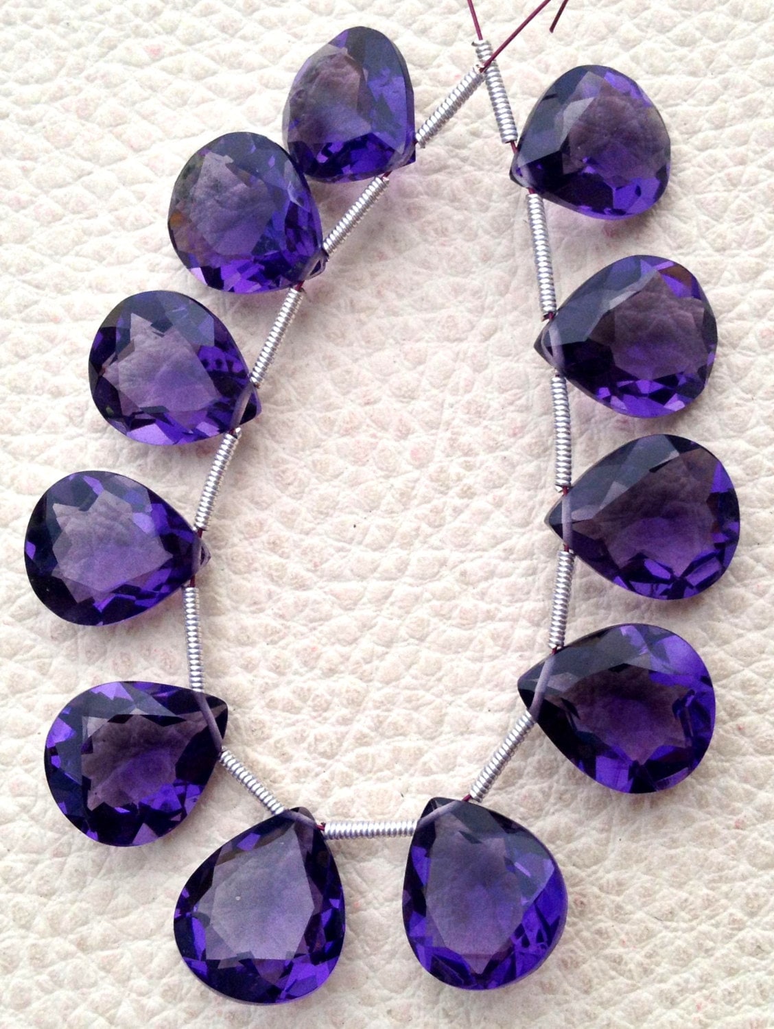 Brand New,4 Matched Pairs, Superb AMETHYST Quartz, New Cut Faceted ...