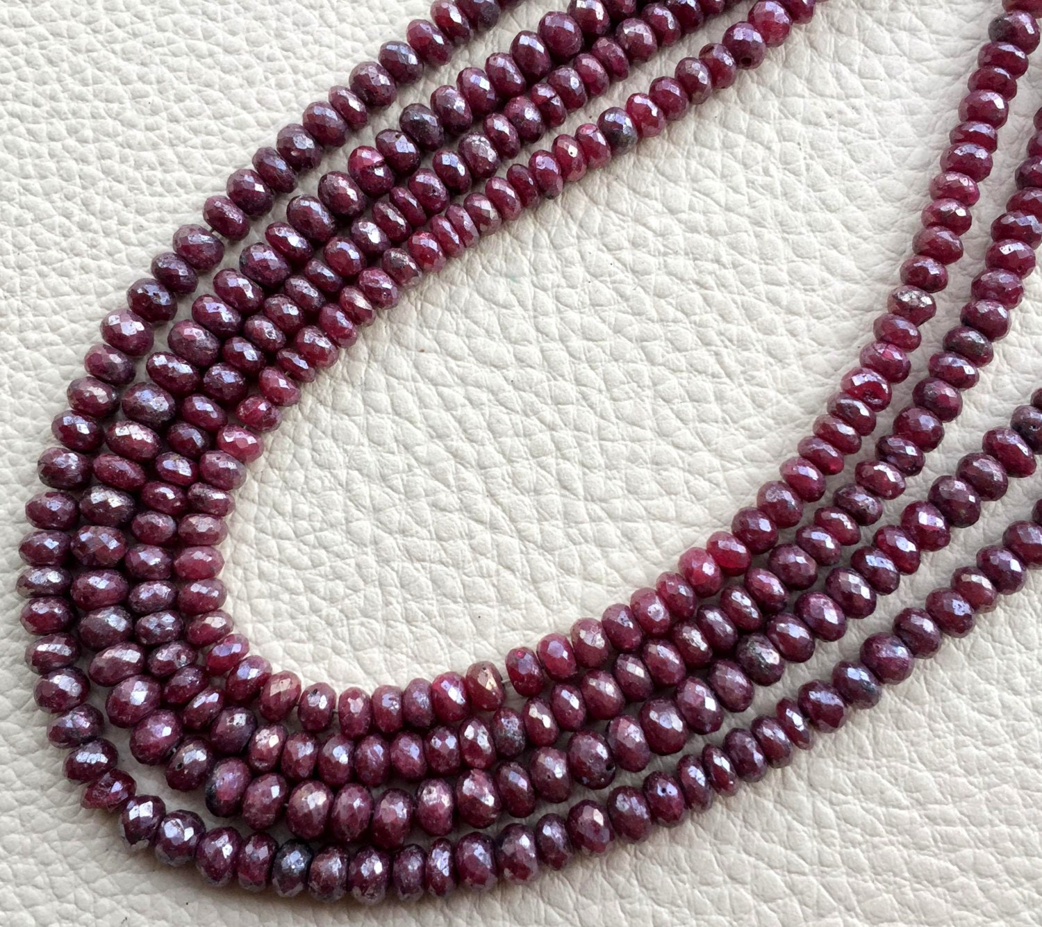 Brand New Full 14 Inch Strand Mystic Natural RUBY Faceted - Etsy