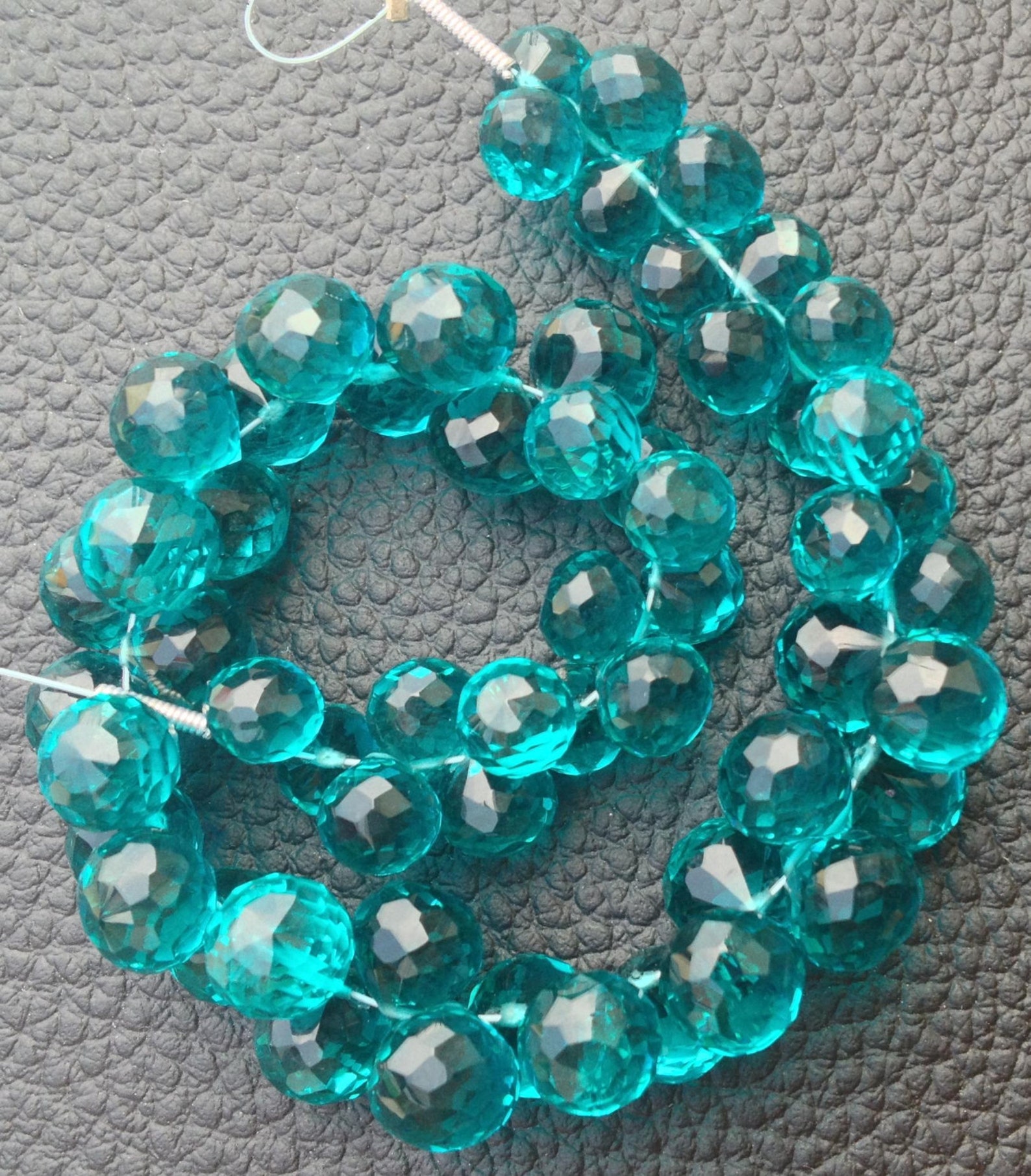 New Arrival 1/2 Strand PARAIBA BLUE Quartz Micro Faceted - Etsy